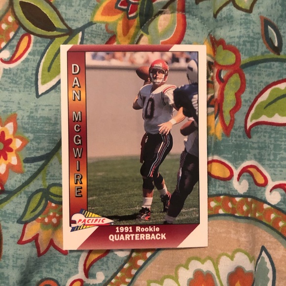 Accessories | Dan Mcgwire 91 Pacific Football Card | Poshmark